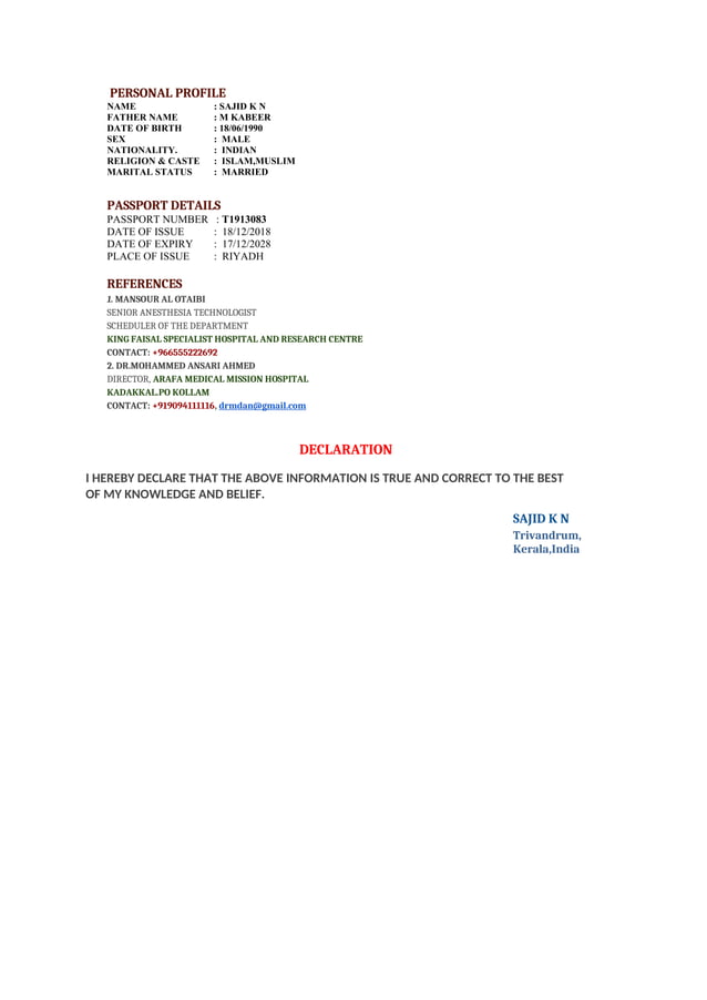 Sajid Anesthesia Technician AnesthCV.docx