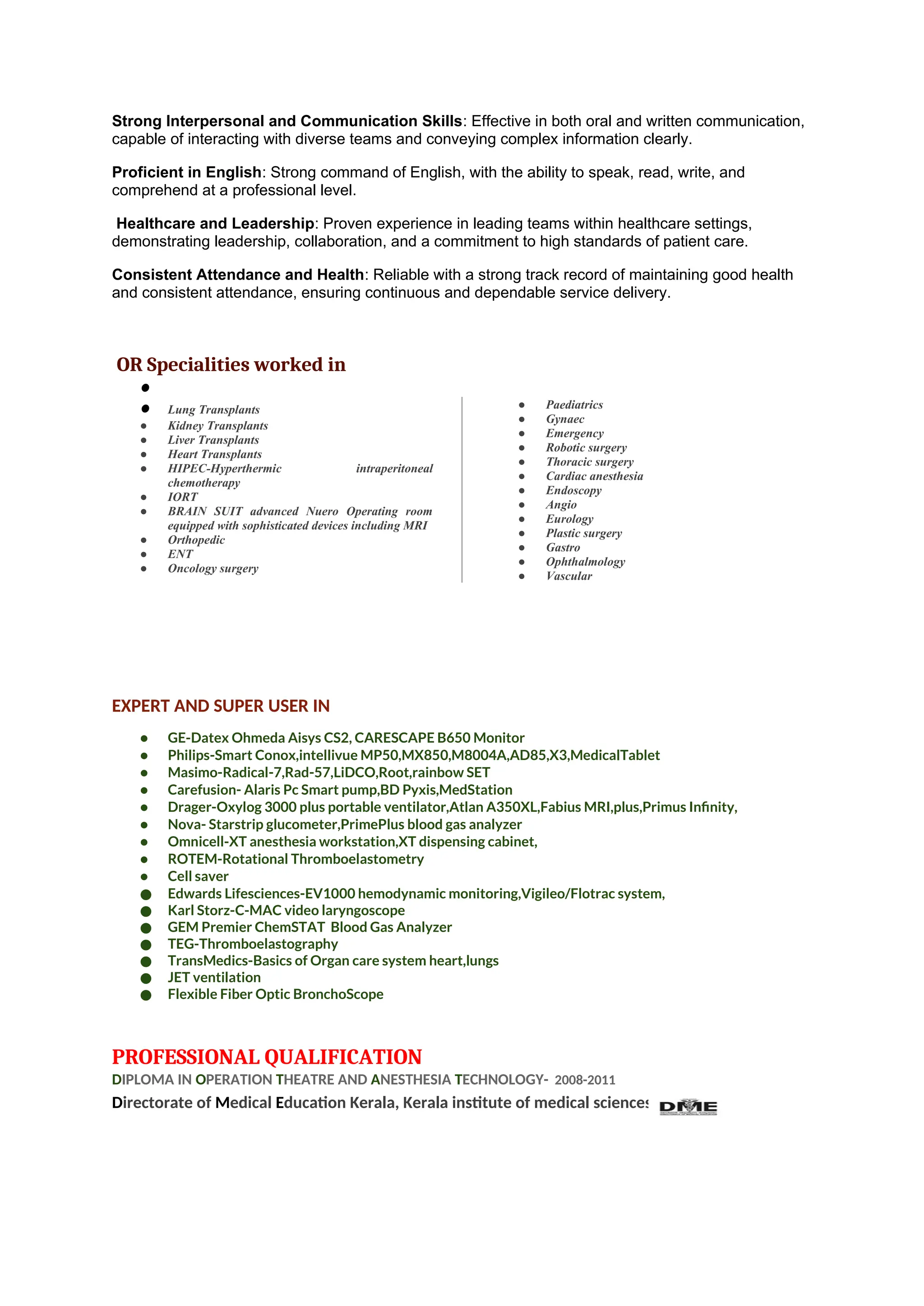 Anesthesia Technician/Technologist resume/CV SAJID KABEER NAZEERA.docx