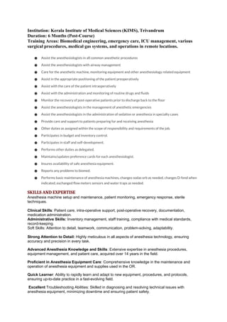 Anesthesia Technician/Technologist resume/CV SAJID KABEER NAZEERA.docx