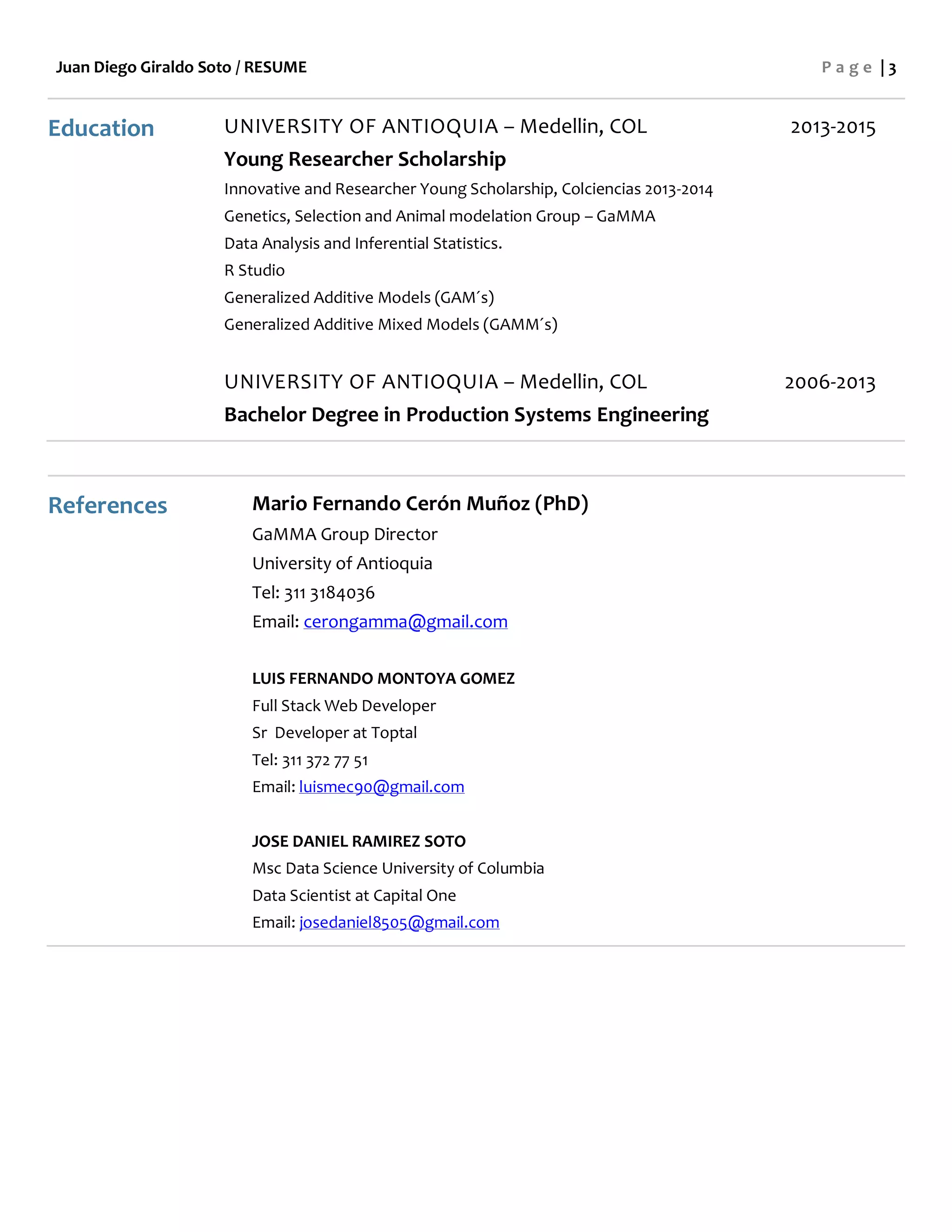 Cv Juan Giraldo | PDF
