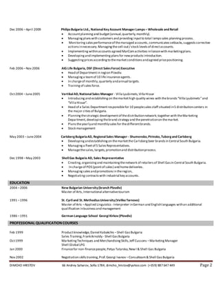 CV DIMCHO HRISTOV | PDF