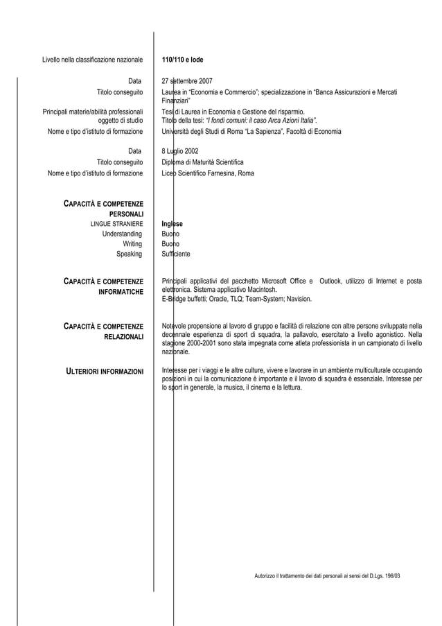 Cv di simone sonia | PDF