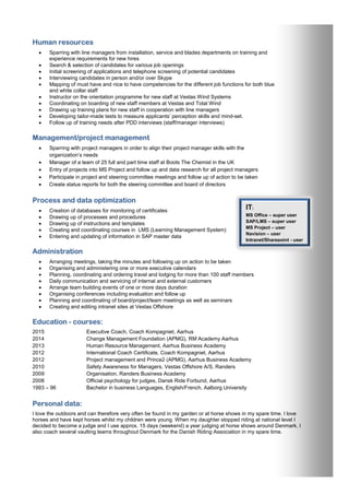 Danish CV | PDF