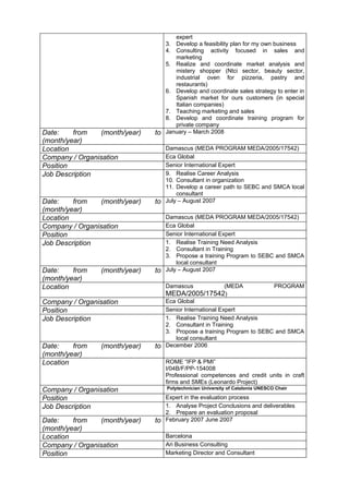 Cv Davide Menini English | DOC
