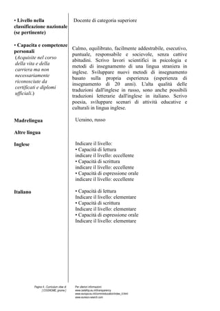 Cv docente | PDF