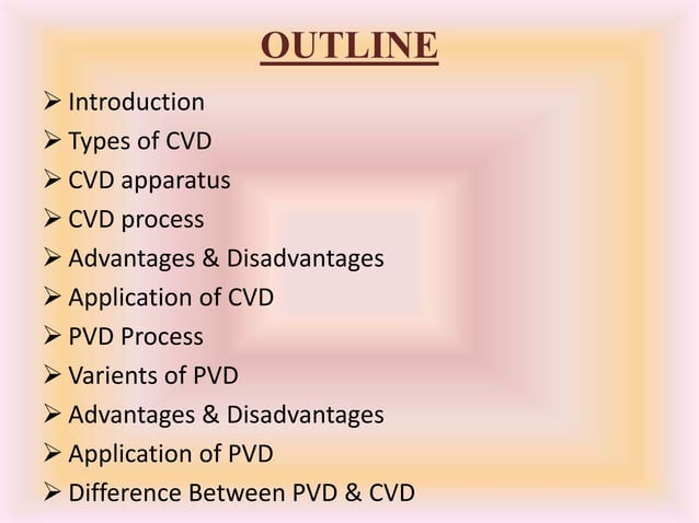 Cvd & pvd by shreya | PPTX | Chemistry | Science