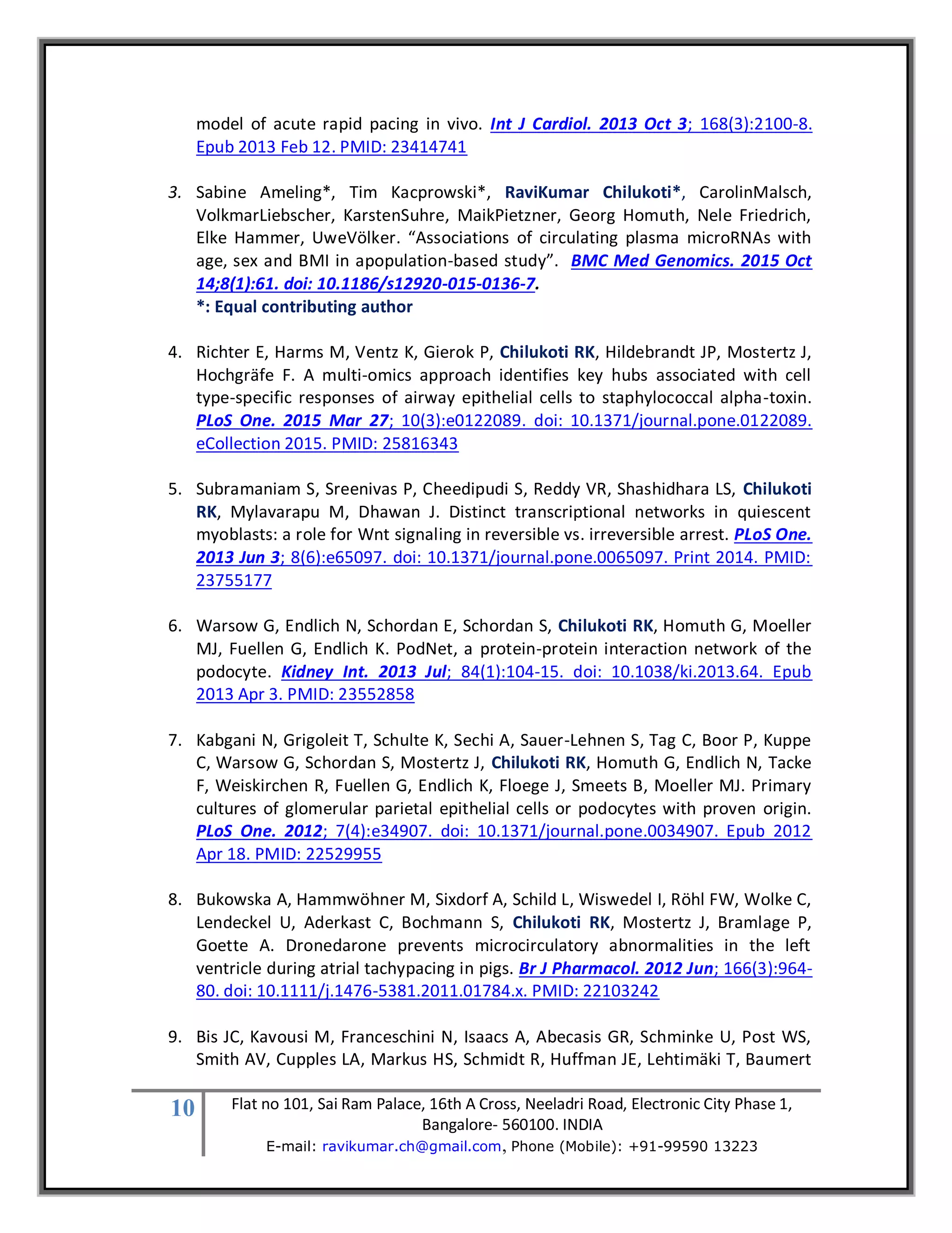 Cv Dr Ravi Kumar Chilukoti Revisedmarch 2017 Pdf