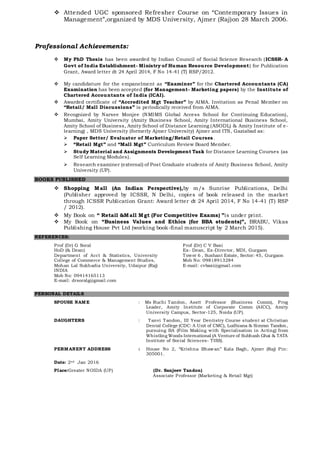 Cv dr sanjeev_tandon_jan_2016) | DOCX