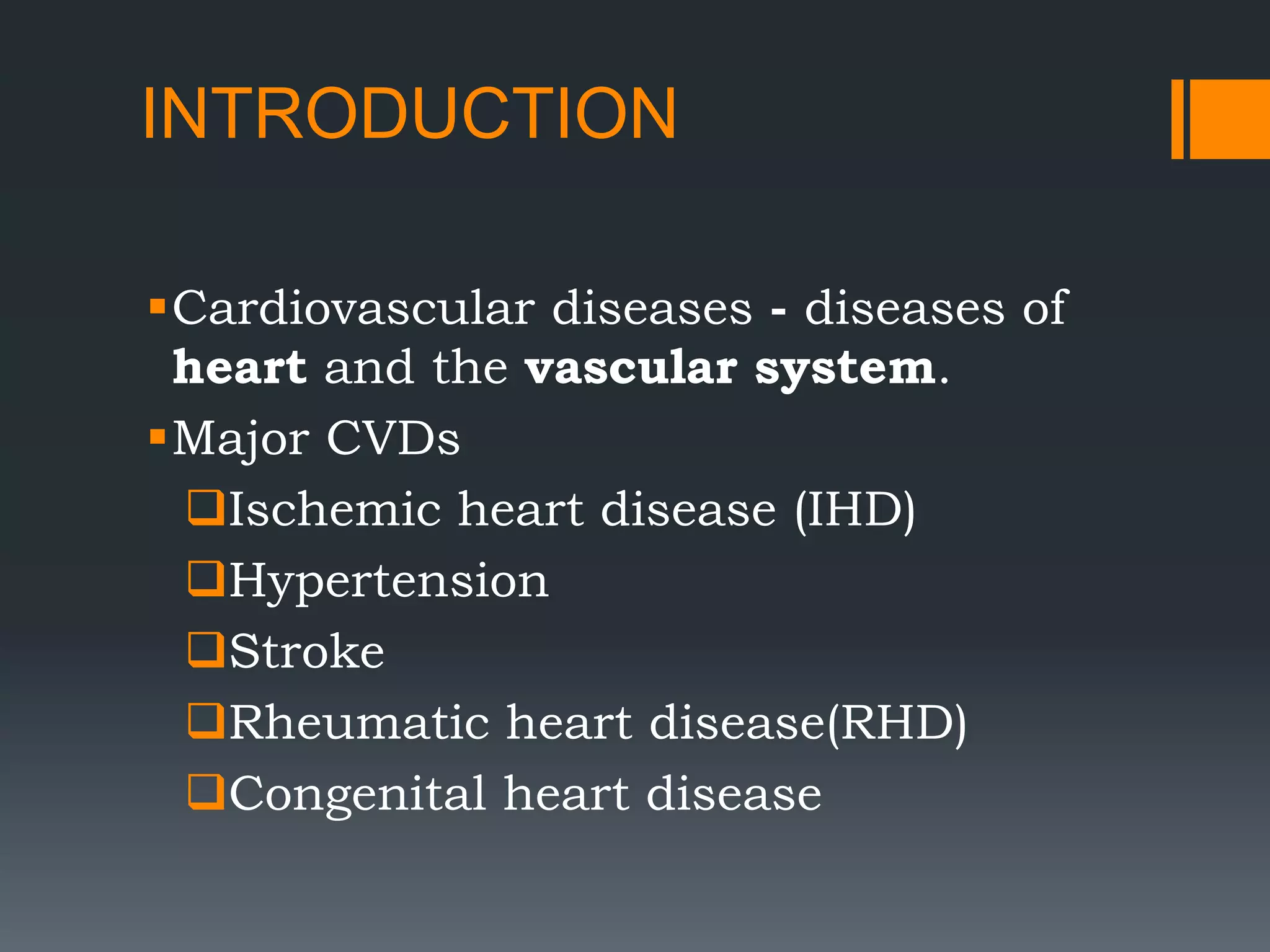 ''Cardiovascular diseases''-Epidemiology | PPTX