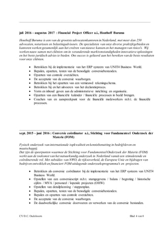 cv Duncan Oudshoorn | DOC