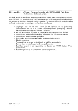 cv Duncan Oudshoorn | DOC