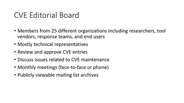 Common Vulnerabilities and Exposures details | PPT | Databases ...