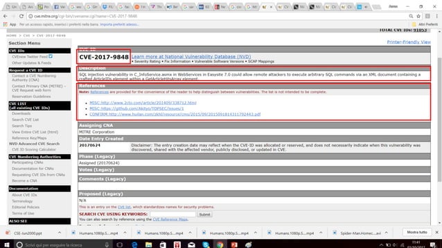 Common Vulnerabilities And Exposures Details Ppt Databases Computer Software And Applications