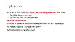 Common Vulnerabilities and Exposures details | PPT