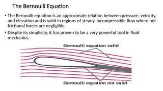 Discussion slide on Bernoulli's Equation and Quantinuity equation | PPTX