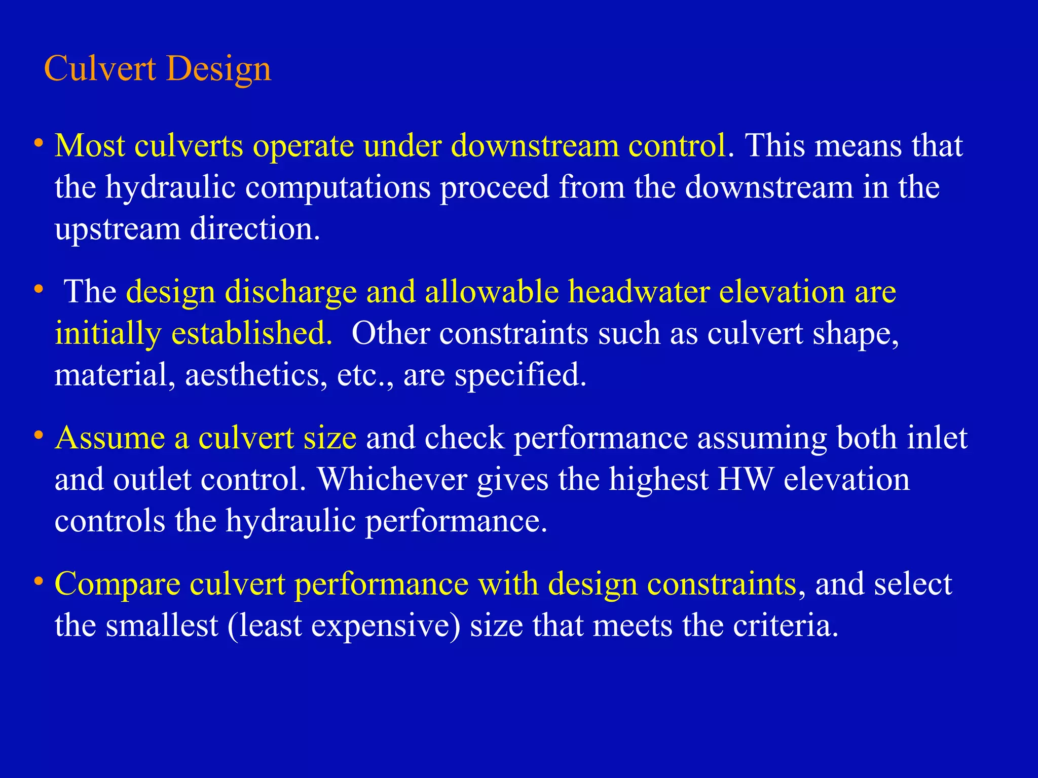 design of hydraulic controls and structures | PPT