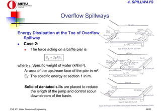 Cve471 lecture notes 4 spillways | PDF