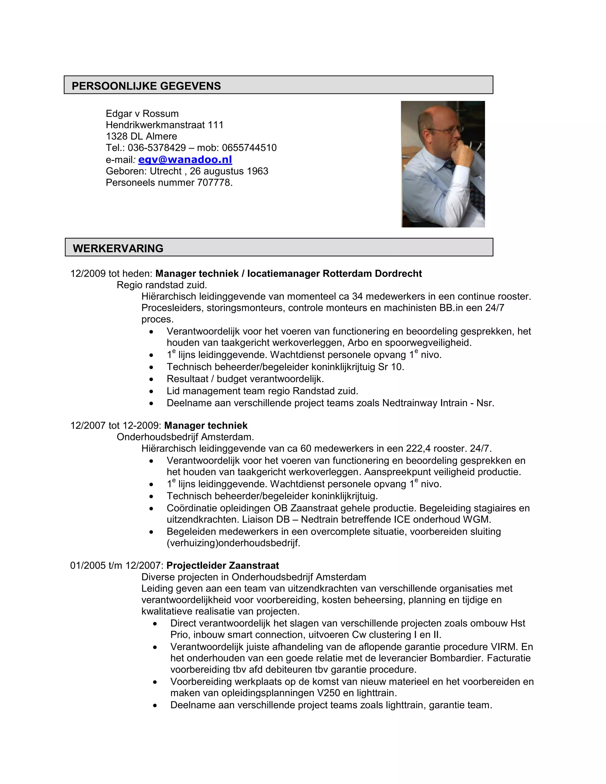 Cv Edgar Chronoloog Ii | PDF