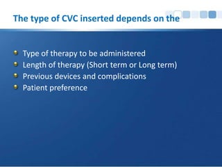 Central Venous Access | PPTX
