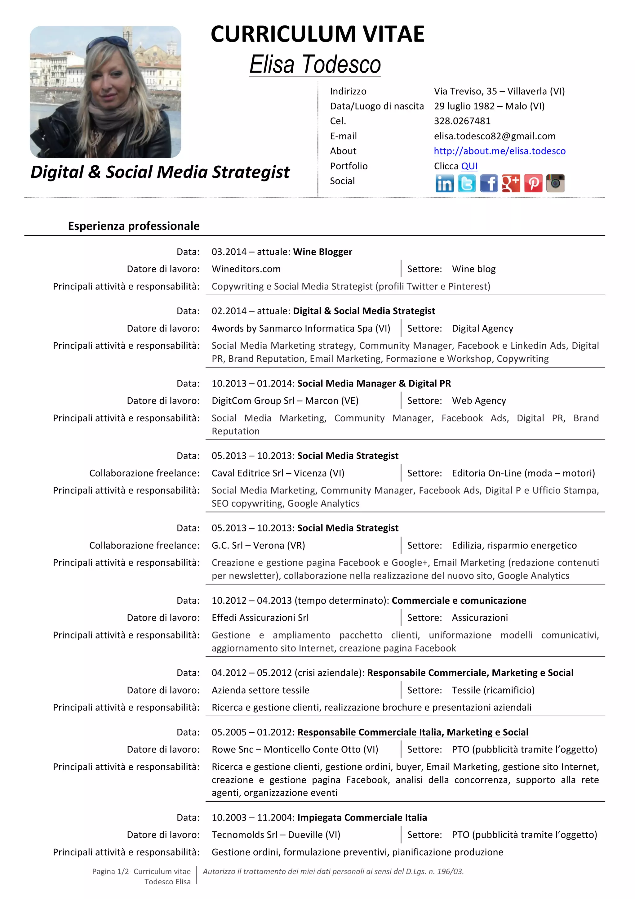 MY CV - DIGITAL & SOCIAL MEDIA STRATEGIST | PDF | Marketing and Advertising | Business