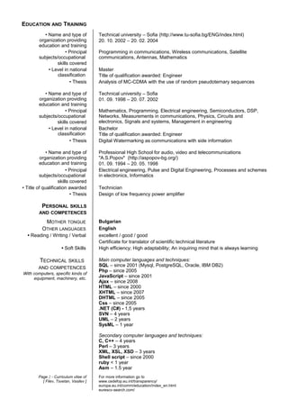 Current General CV | PDF