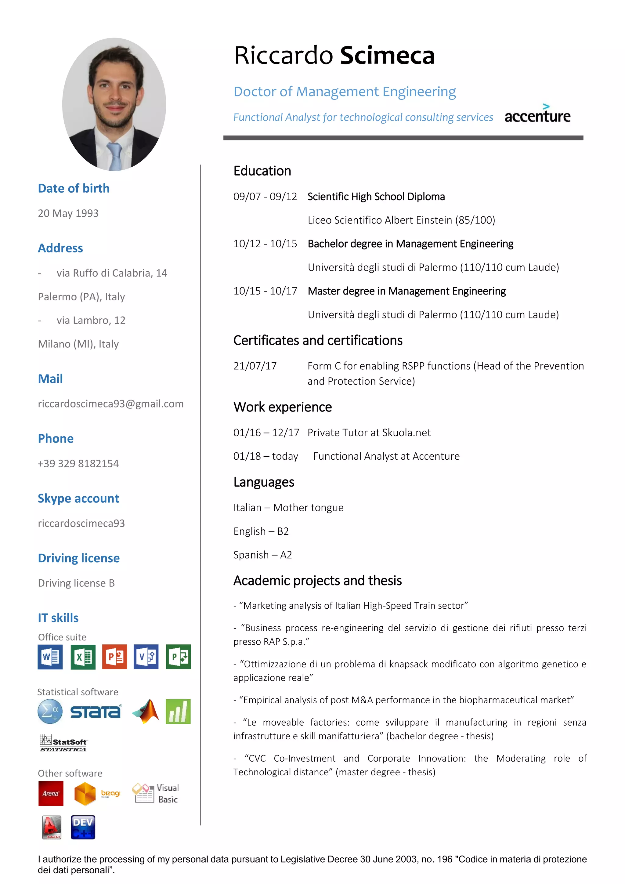 Cv eng | PDF | Education