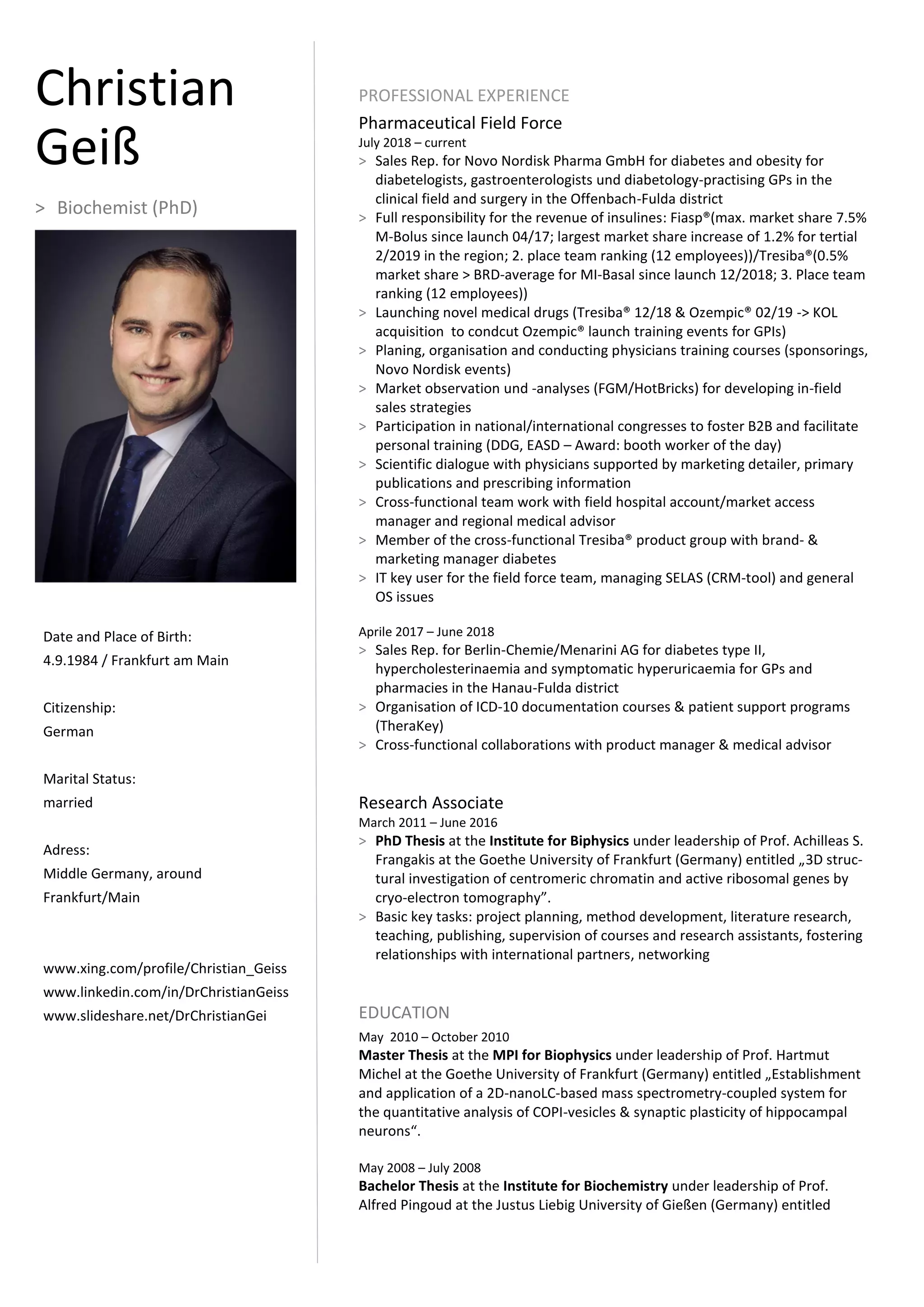 CV 09.2019 Christian Geiß | PDF