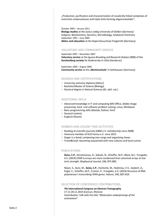 CV 09.2019 Christian Geiß | PDF