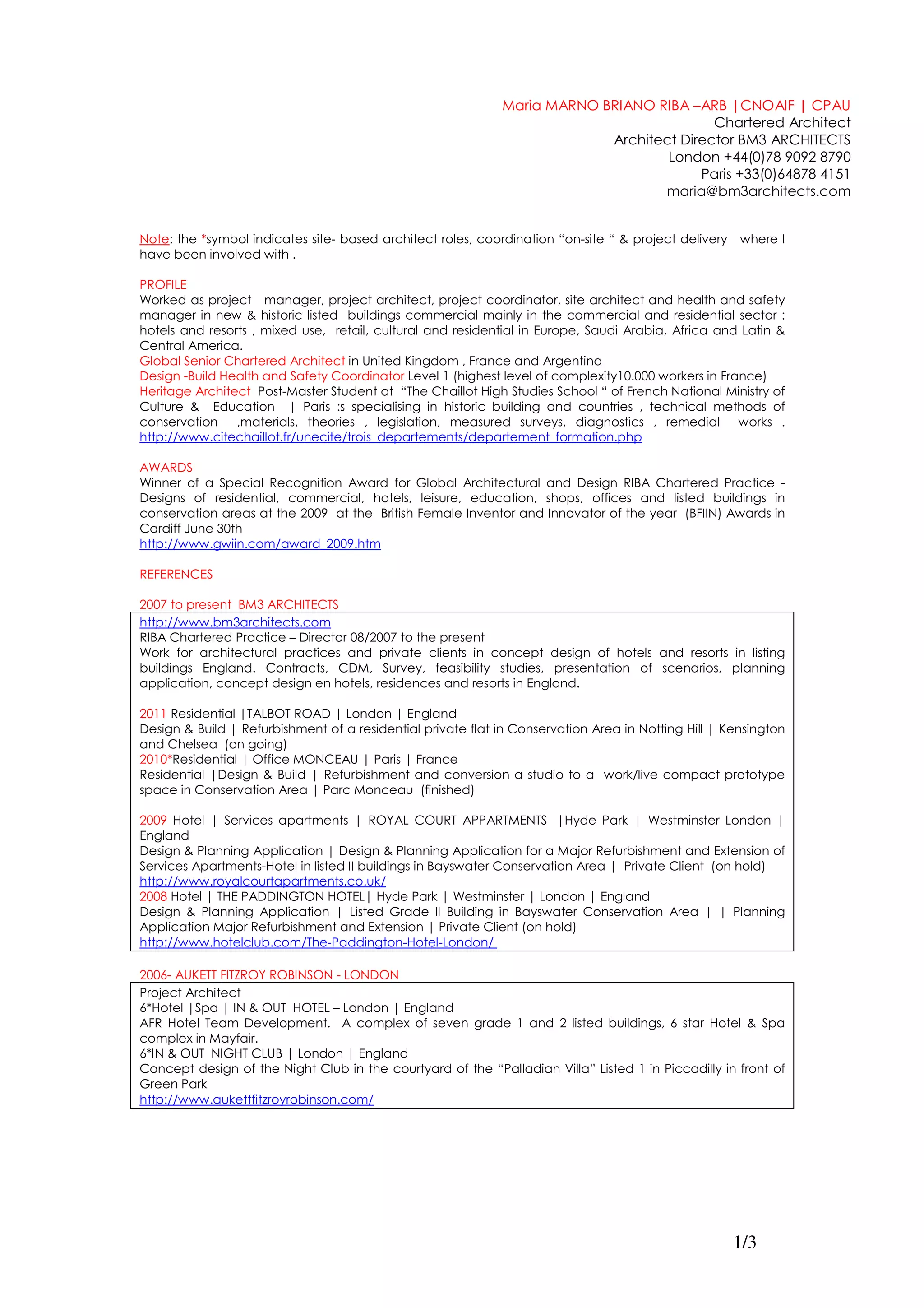 Cv Enghish 2011 Web Site | PDF