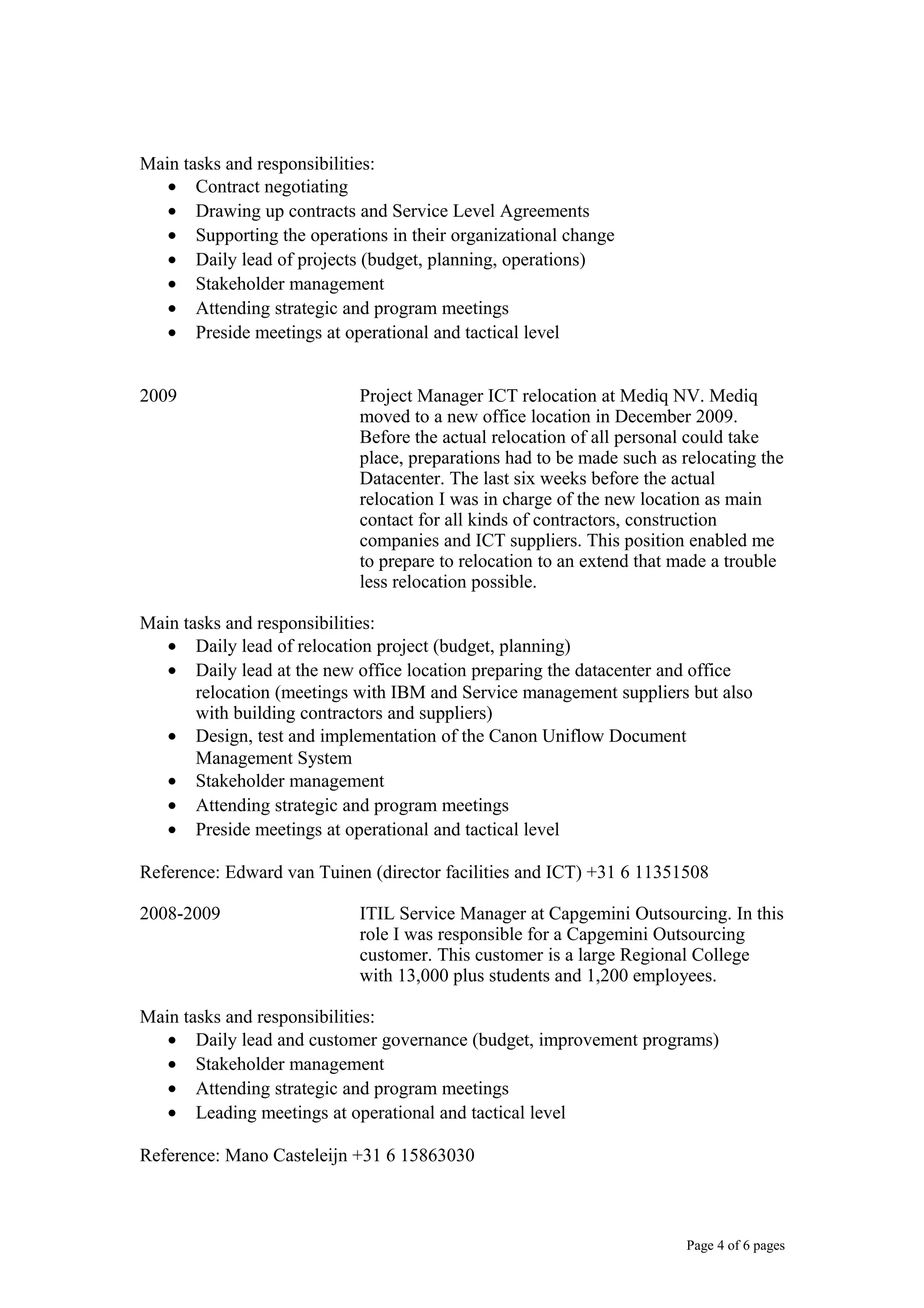 Cv english henk vd kerkhof | DOC