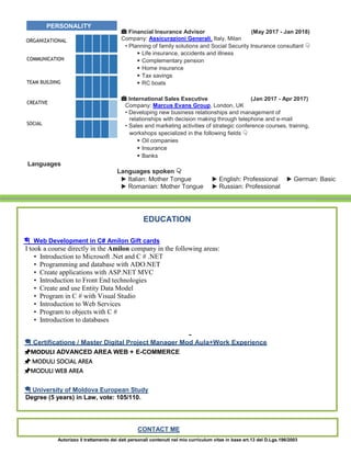 Cv english pdf | PDF