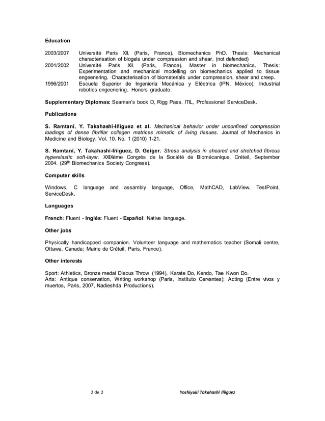 Cv english yoshiyuki_takahashi_iñiguez | PDF