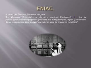 linea de tiempo historia de la computadora | PPTX | Computing | Technology & Computing
