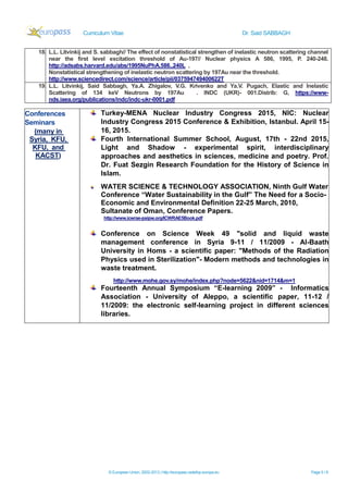 Cv europass said sabbagh 8 2016 | PDF