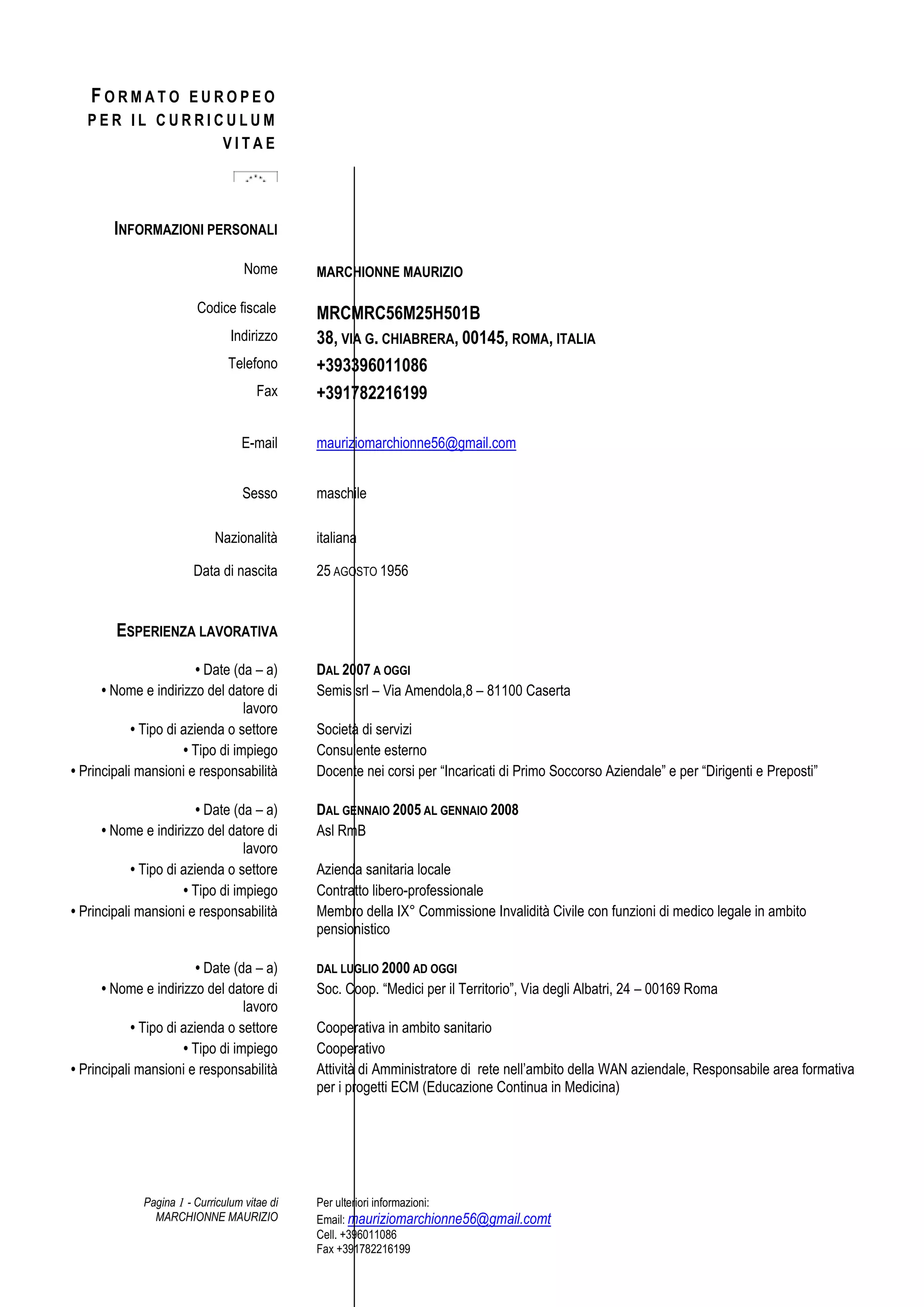 Cveuropeo Dott Marchionne | DOCX