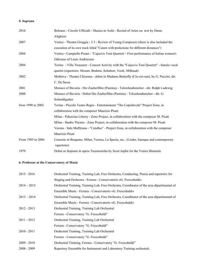 Cv europeo in inglese 2016 di Luisa Russo | PDF