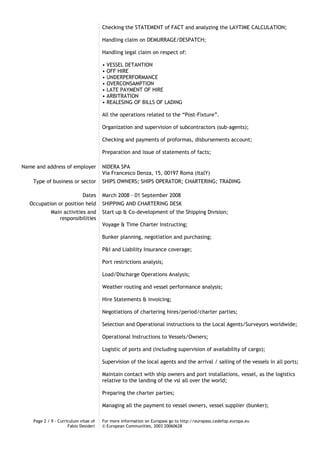 Cv Fabio Desideri | PDF