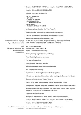 Cv Fabio Desideri | PDF