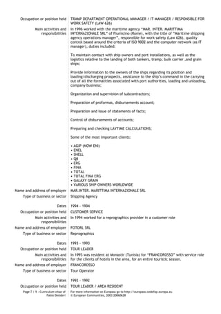 Cv Fabio Desideri | PDF