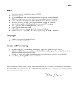 Cv fabio ghezzi en ext | PDF