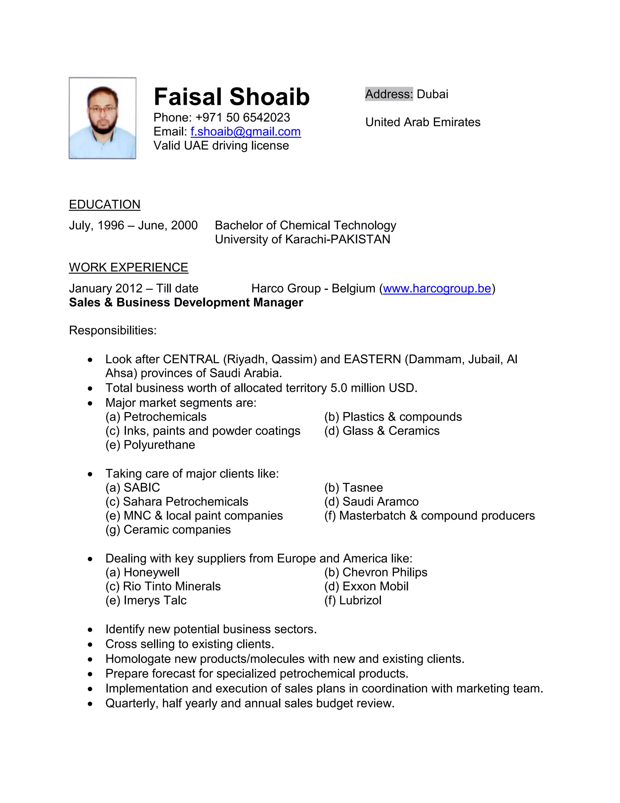 Cv faisal shoaib | PDF