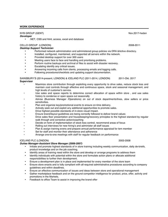 cv Farah Kahin | PDF