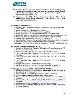 CV Fasilitator/Narasumber TRAINING (Kanaidi, SE., M.SI) | PDF