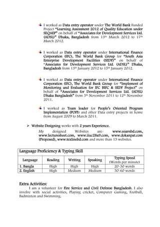 CV Sample. | PDF