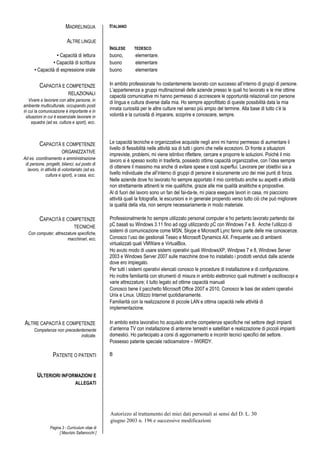 Cv formato europeo - maurizio saltanocchi - foto | PDF