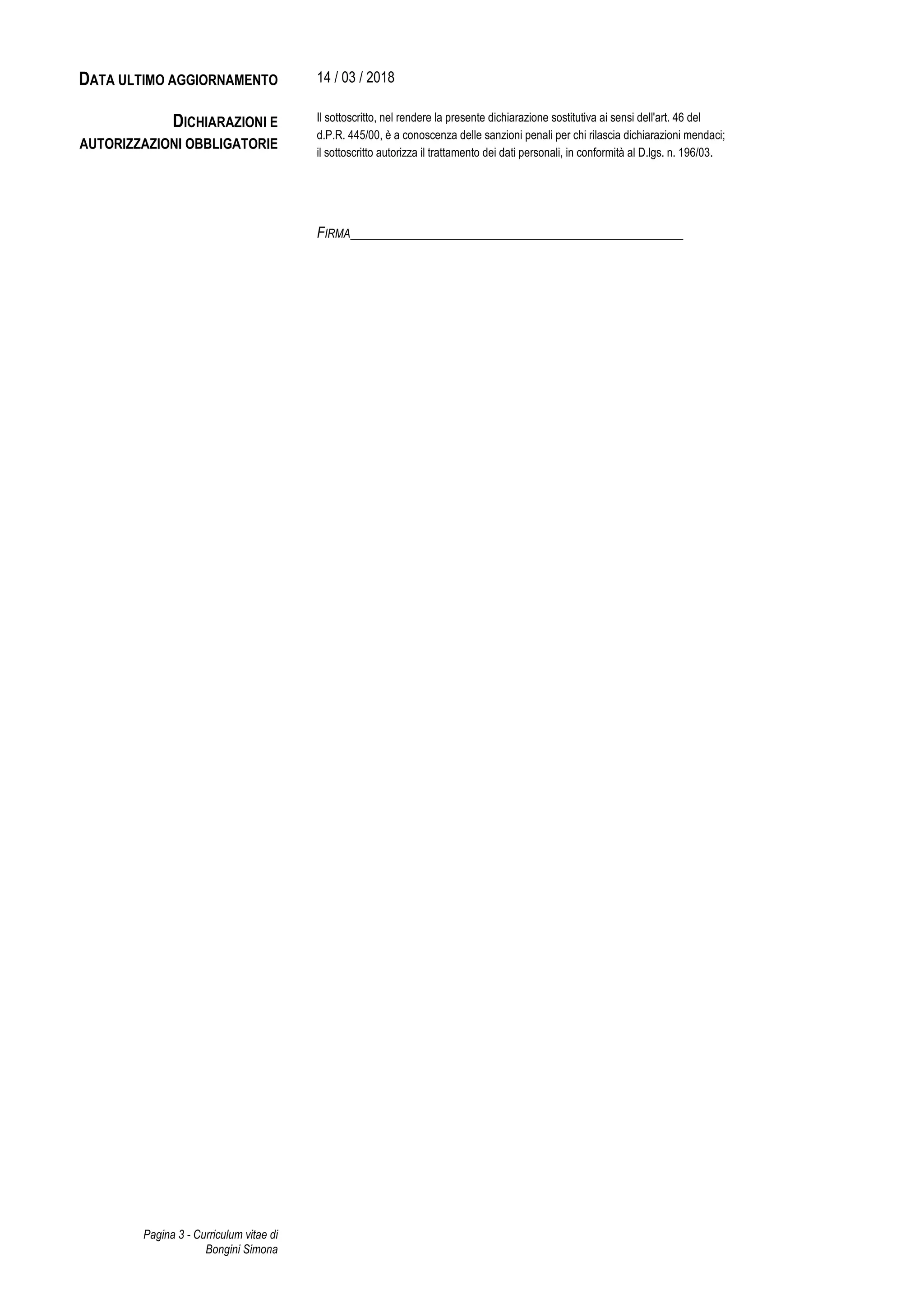 Cv formato europeo | PDF
