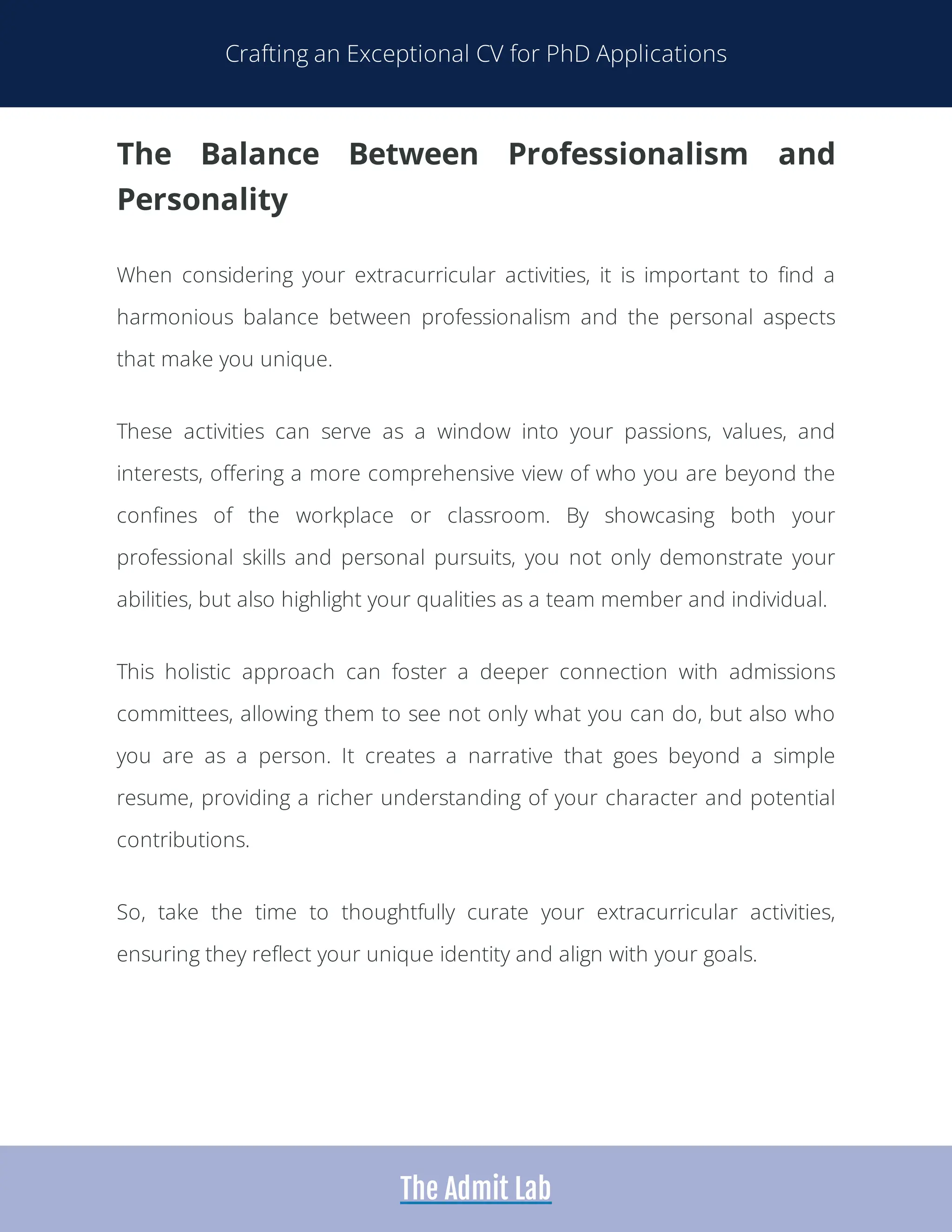 CRAFTING AN EXCEPTIONAL CV FOR PHD APPLICATIONS: : A Step-by-Step Guide ...