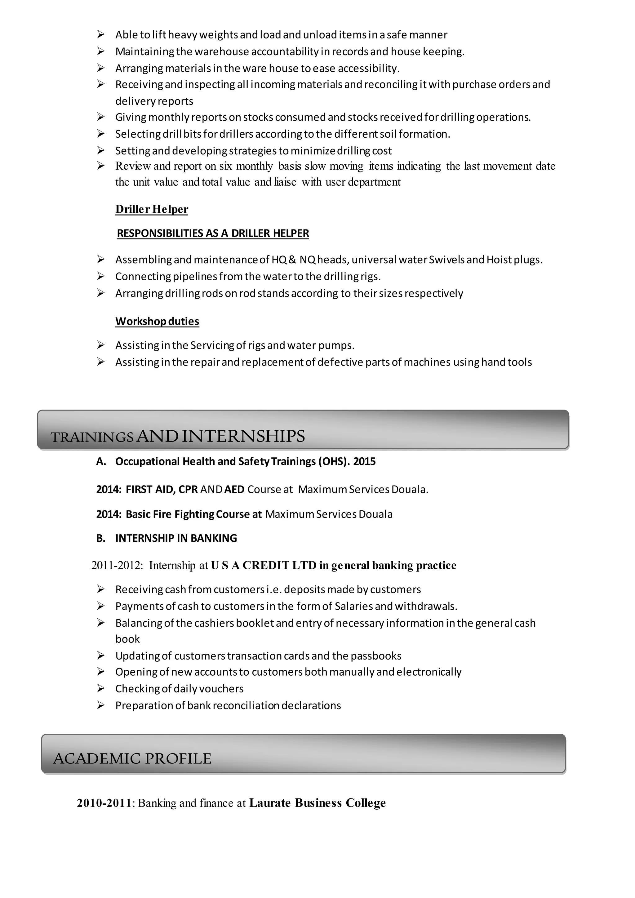 Cv for solomon n | DOCX