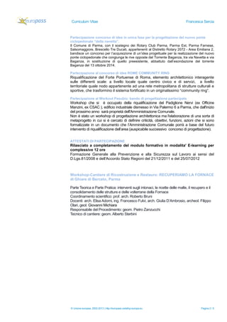 Cv Francesca Sercia | PDF