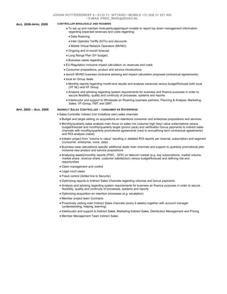 Cv Fred Meisen Update 02082011 English | PDF